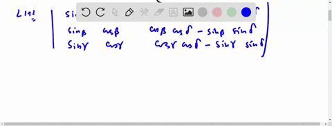 SOLVED:Evaluate each of the following using properties of determinants: | cosαcosβ cosαsinβ ...