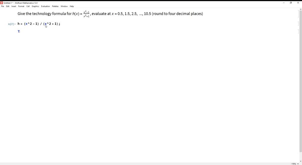 SOLVED:First give the technology formula for the given function, and ...