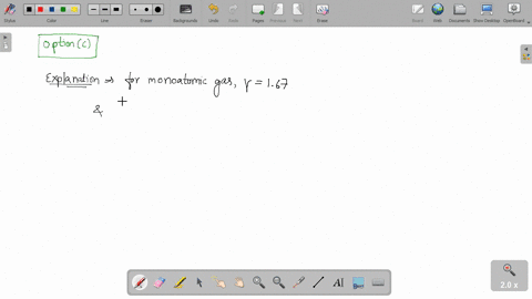 SOLVED: In the above question, if γ=1.5, the gas may (a) monoatomic (b ...