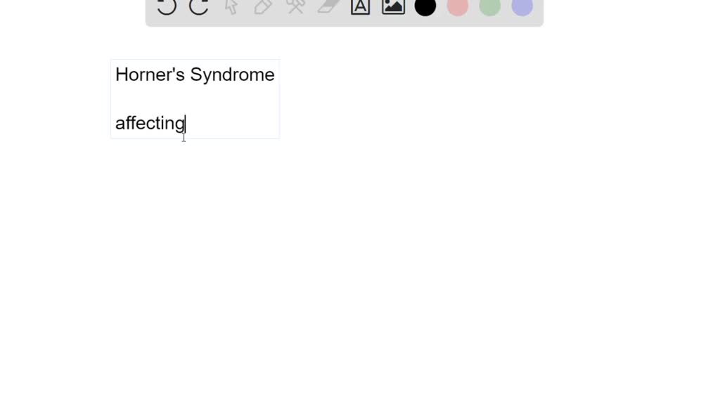 Horner's syndrome is a condition that presents with changes in one eye ...
