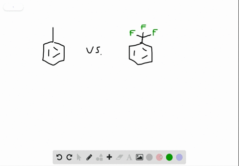 SOLVED:An electrostatic potential map of (trifluoromethyl)benzene, C6 ...