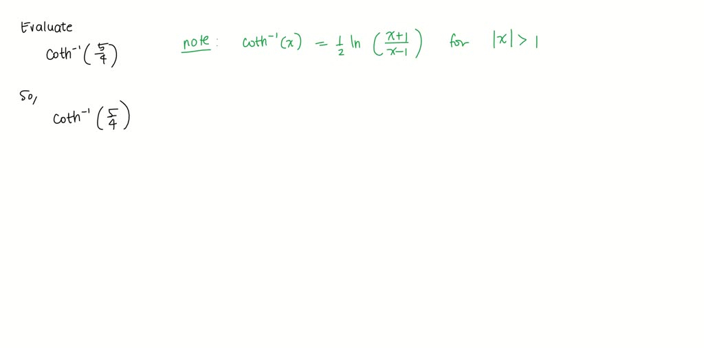 SOLVED:When hyperbolic function keys are not available on a calculator, it is still possible to ...