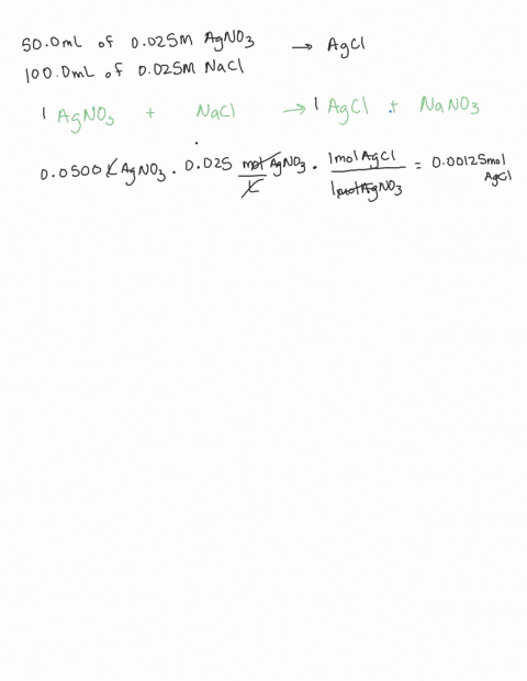 SOLVED:What is the maximum mass, in grams, of AgCl that can be ...