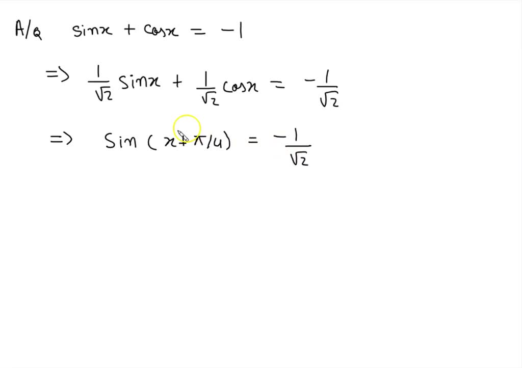 SOLVED:Use an identity to solve each equation on the interval [0,2 π ...