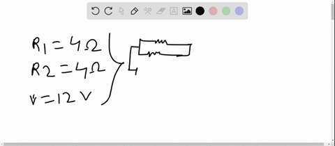 Determine the voltage across and the current through each parallel ...