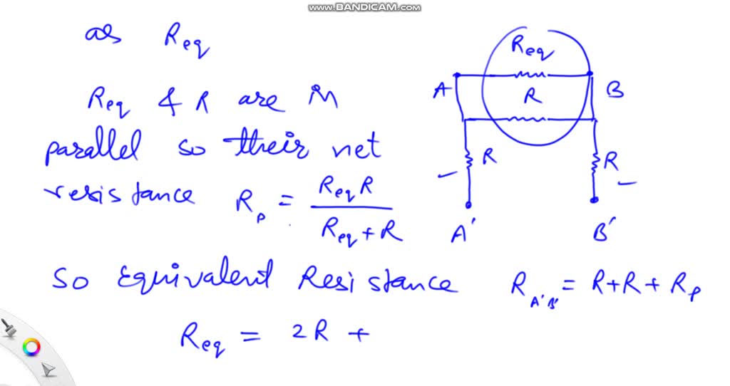 SOLVED:A "resistive ladder" is constructed with identical resistors, R ...