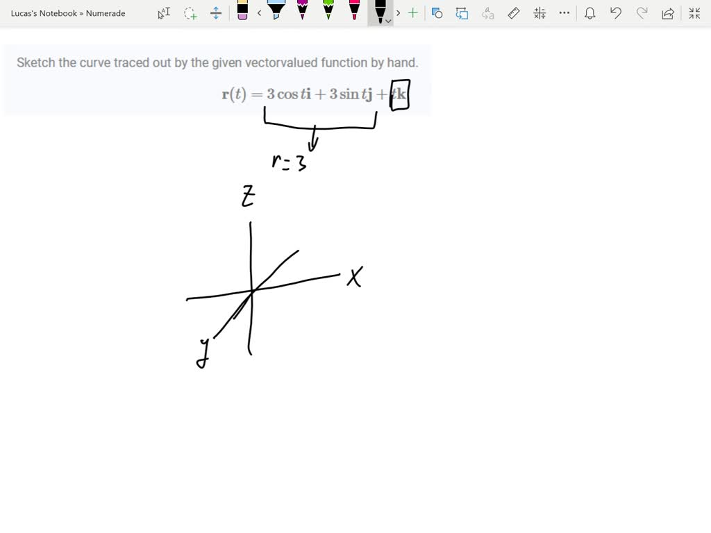 SOLVED:Sketch the curve traced out by the vectorvalued function. Indicate the direction in which ...