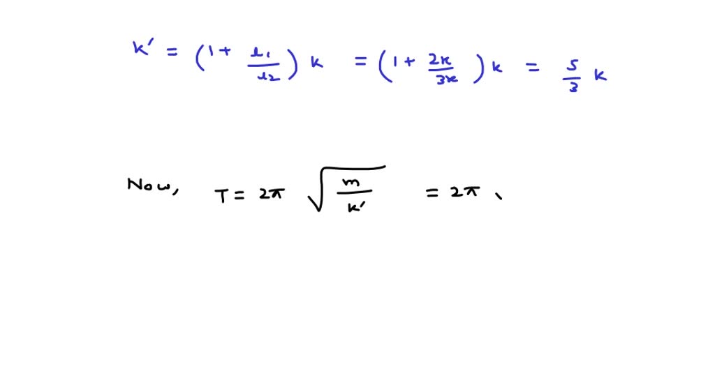 ⏩SOLVED:The time period of a spring block system is T. The spring ...