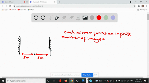 SOLVED:A plane mirror is 10 m away from and parallel to a second plane mirror (Figure 24-47 ...