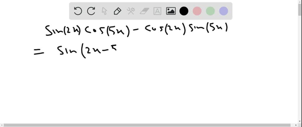 SOLVED:Use TrigExpand to write sin5 x in terms of sinx and cosx.