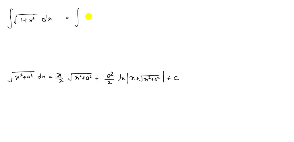 SOLVED:Use the Special Integration Formulas (Theorem 8.2) to find the ...