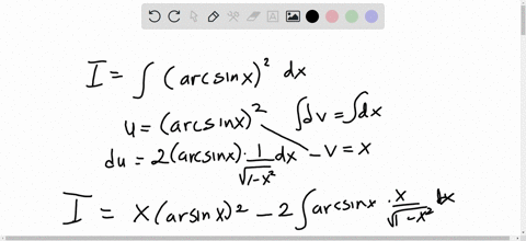 SOLVED:Evaluate the integral. ∫(arcsinx)^2 d x