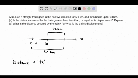 SOLVED:Think & Calculate A train on a straight track goes in the ...