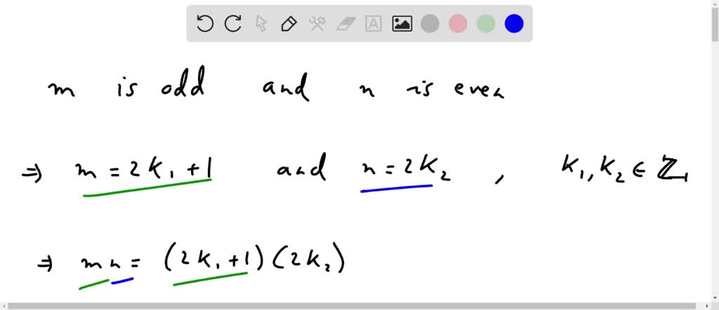 SOLVED:Prove that for all integers m and n, if m is odd and n is even ... SOLVED:Prove that for all integers m and n, if m is odd and n is even ...
