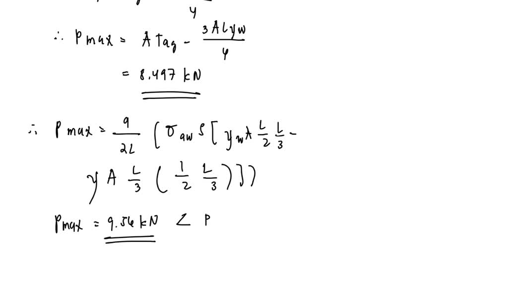 A Rectangular Piece Of Wood 50 Mm By 100 Mm In Cross Section Is Used As A Compression Block As