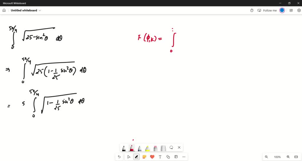SOLVED:Identify each of the integrals as an elliptic integral (see ...
