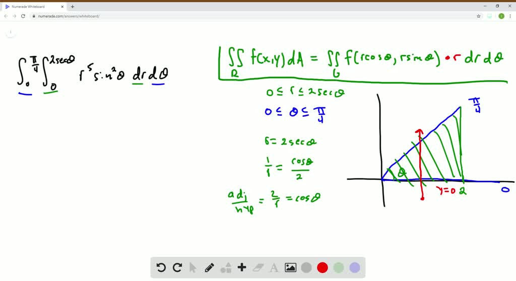 Sketch the region of integration and convert each…