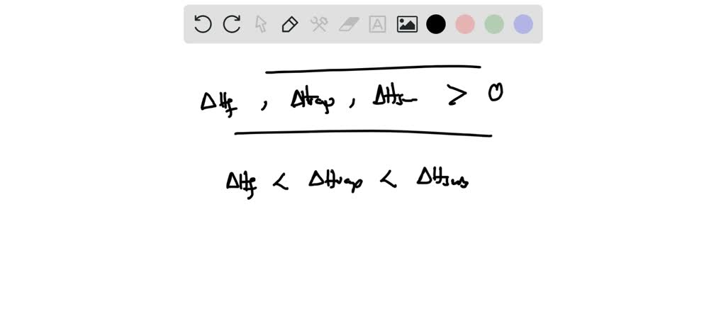 SOLVED:What is the relationship between ΔHfus , ΔHvap , and ΔHsub in ...