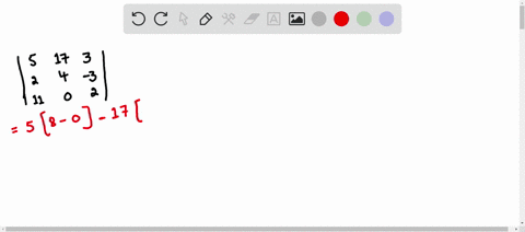 SOLVED:Evaluate the determinants by reducing them as shown in Example 4 and using the Laplace ...