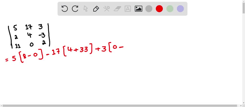 SOLVED:Evaluate the determinants by reducing them as shown in Example 4 and using the Laplace ...
