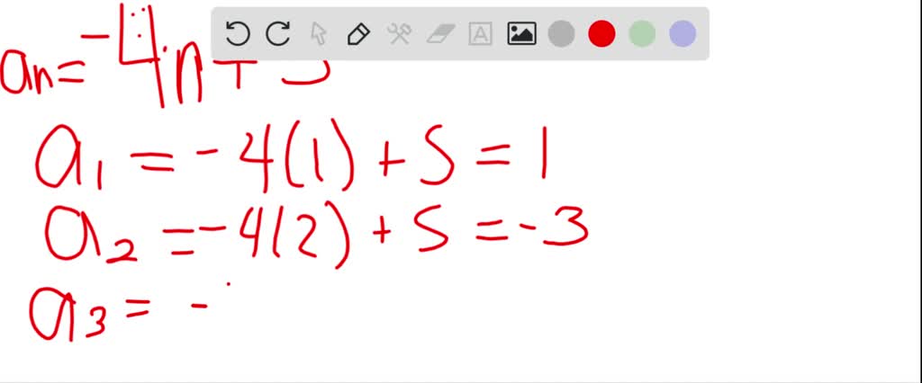 SOLVED:Find the first four terms of the sequence. Determine whether the sequence is arithmetic ...