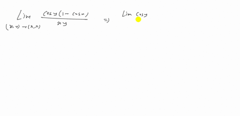 SOLVED:Use algebraic properties of limits of two variables (p. 821 ) to ...