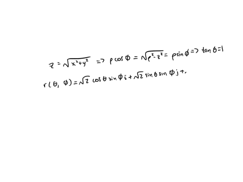 ⏩SOLVED:Use a parametrization to express the area of the surface as ...