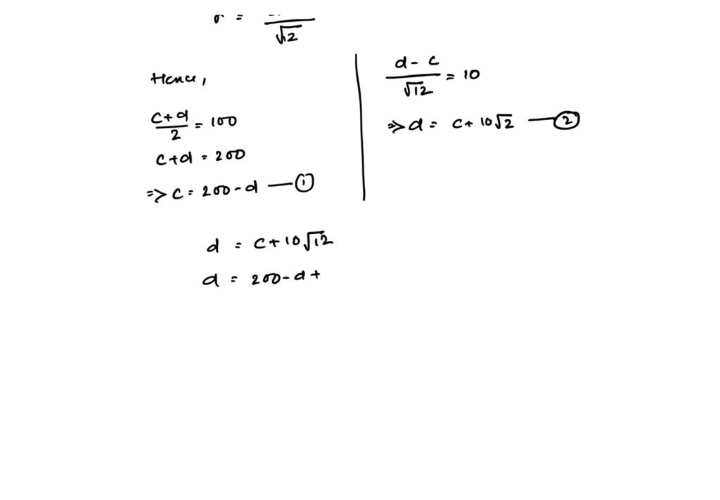 SOLVED:The random variable x is best described by a uniform probability distribution with mean ...