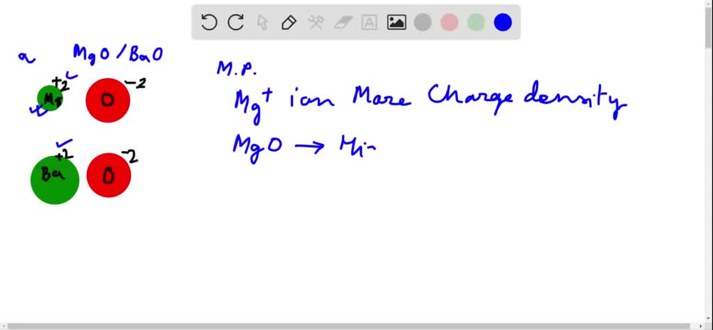 SOLVED:Which has the (a) higher melting point, MgO or BaO (b) greater ...