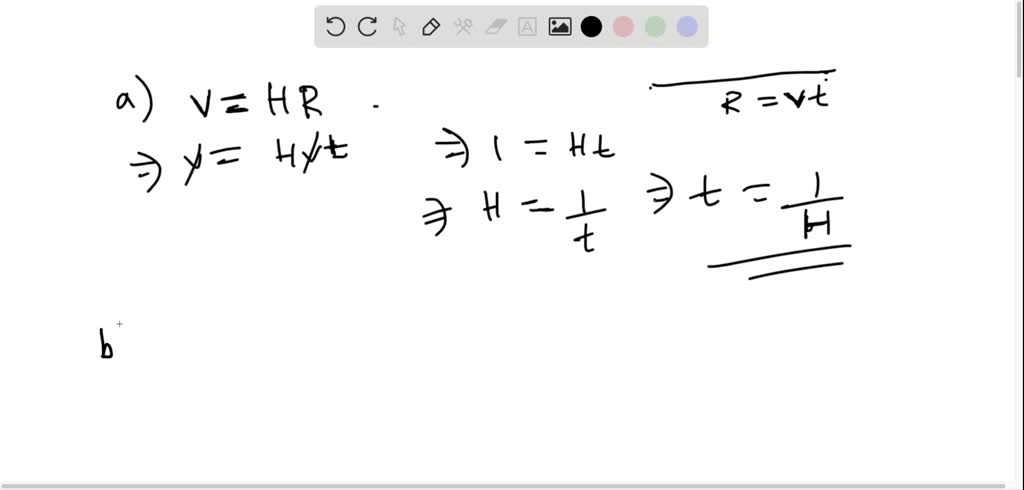 a Write down an equation which defines the Hubble constant. Use the ...