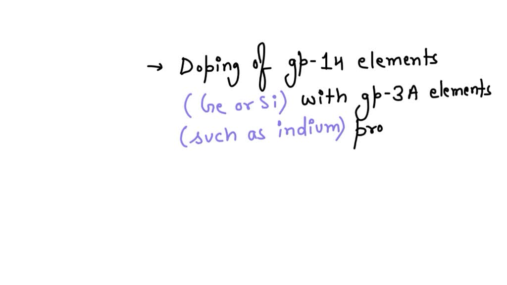 A semiconductor of Ge can be made p-type by adding a. Divalent impurity ...