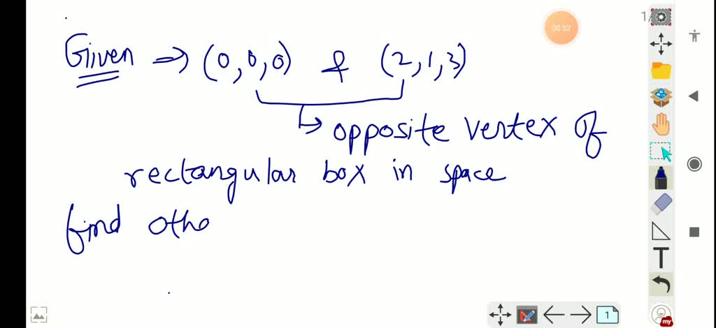 Solvedopposite Vertices Of A Rectangular Box Whose Edges Are Parallel To The Coordinate Axes