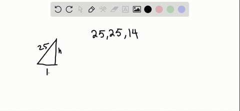 Find the altitude, h, of the isosceles triangle shown. (FIGURE CAN'T COPY) | Numerade