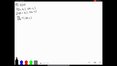 SOLVED:Figure 11-27 shows a spring with a pointer attached, hanging ...