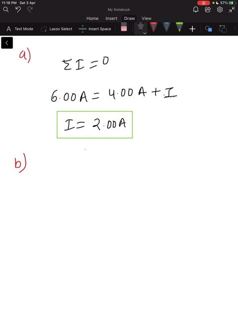 SOLVED: In the circuit shown in Fig. 26.49 find (a) the current in resistor R ; (b) the ...