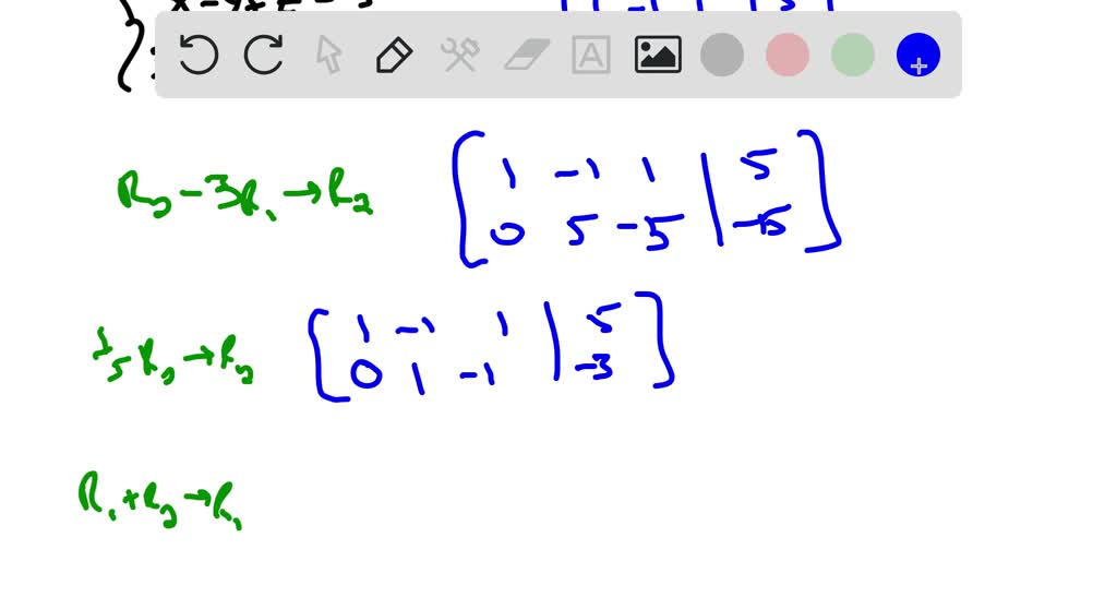 SOLVED:Solve each system of equations using matrices (row operations ...