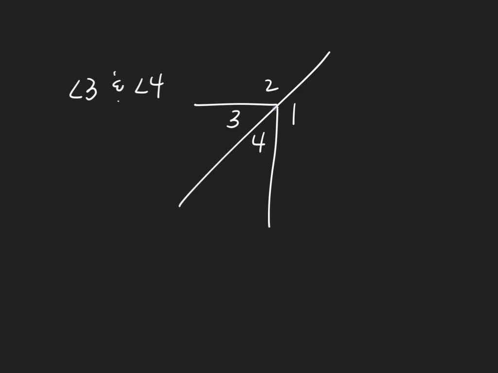 SOLVED:Tell whether the angles are only adjacent, adjacent and form a linear pair, or not ...