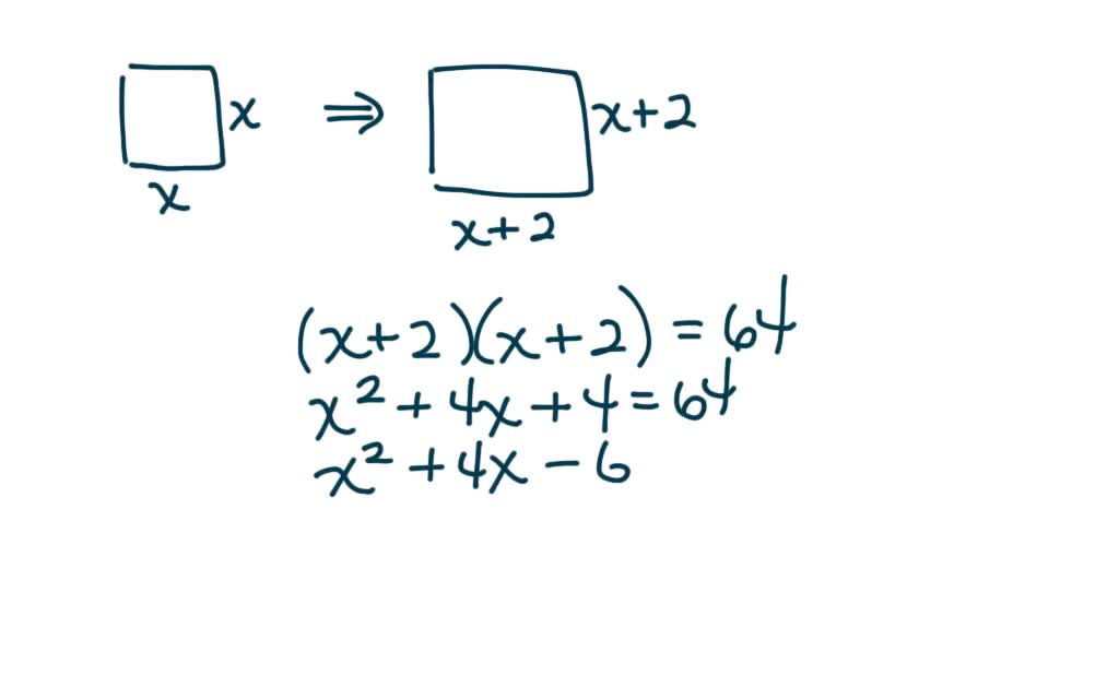 SOLVED:Geometry The length of each side of a square is extended 2 cm ...
