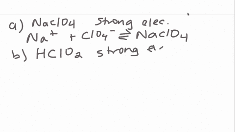 SOLVED:Classify the following as strong electrolytes, weak electrolytes ...