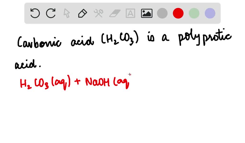SOLVED:Give an example of a polyprotic acid and write equations for the ...