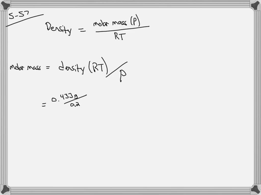 SOLVED:A 248 -mL gas sample has a mass of 0.433 g at a pressure of 745 mm Hg and a temperature ...