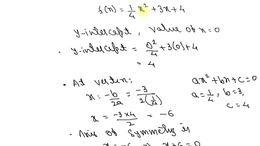 SOLVED:Graph each quadratic function given in general form. Identify ... SOLVED:Graph each quadratic function given in general form. Identify ...