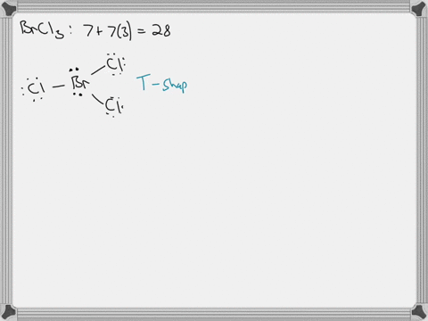 SOLVED:Consider the molecule BrCl3 (a) Draw a dot diagram for the ...