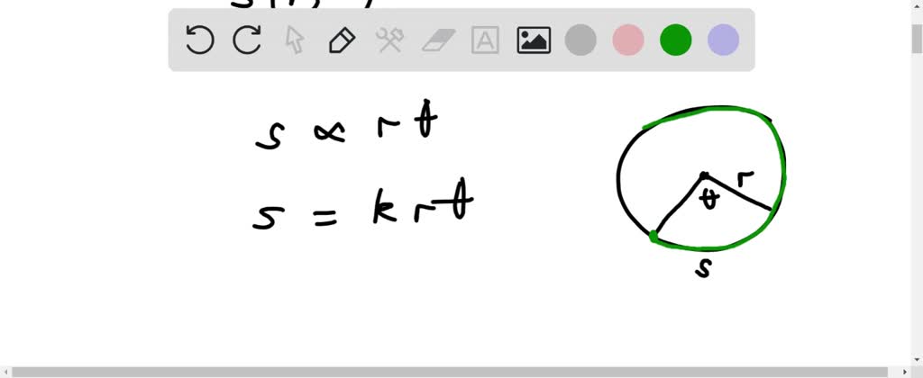 SOLVED:The length s of an arc made by an angle θon a circle of radius r ...