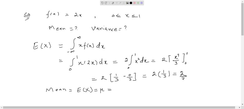 Solvedfind The Expected Value Of The Random Variable X Whose 3839
