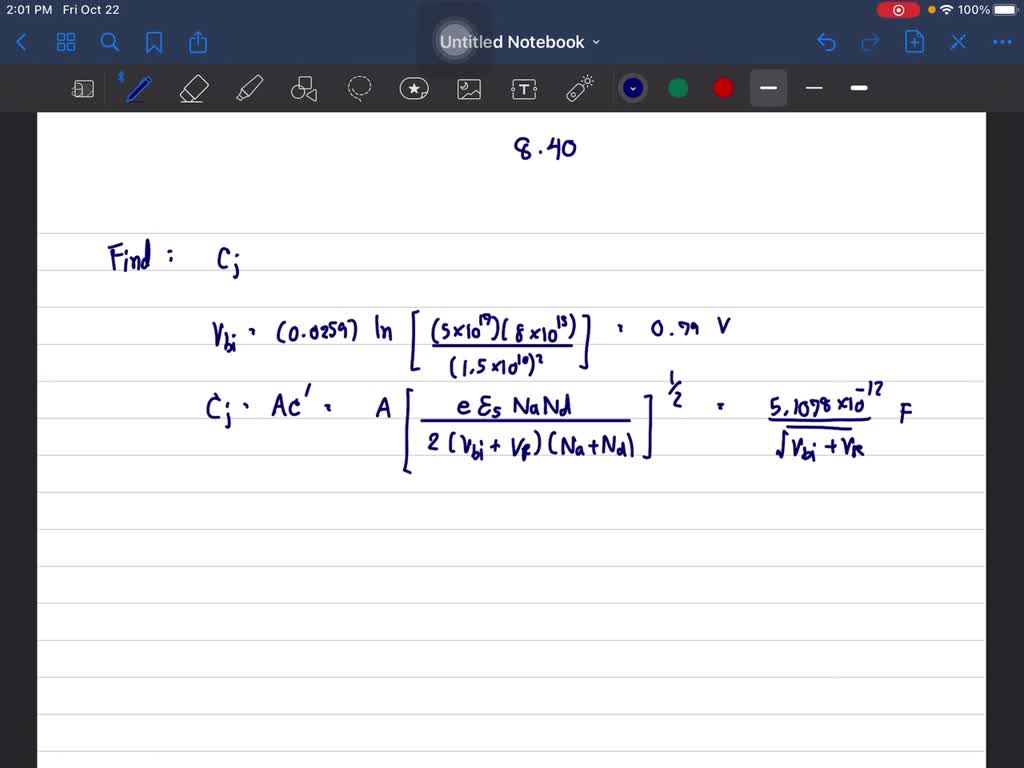 Solvedconsider A Silicon Pn Junction With Parameters As Described In Problem 88 A