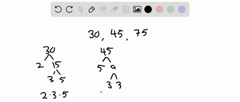 SOLVED:Determine the greatest common factor. 30,42, and 54