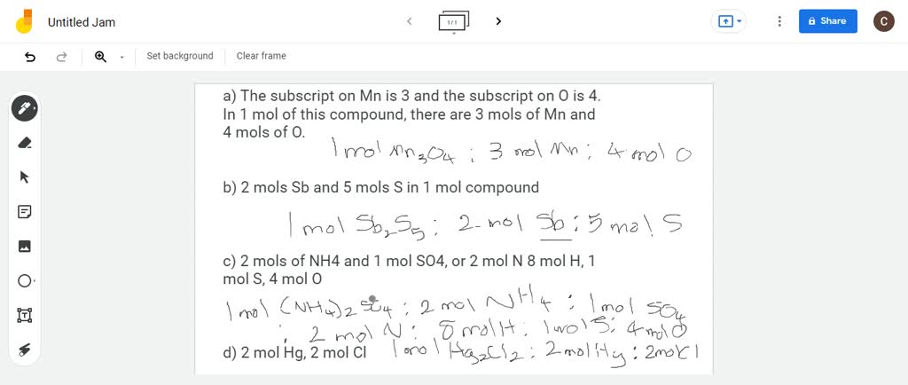 SOLVED:Write all the mole-to-mole conversion factors that can be ...