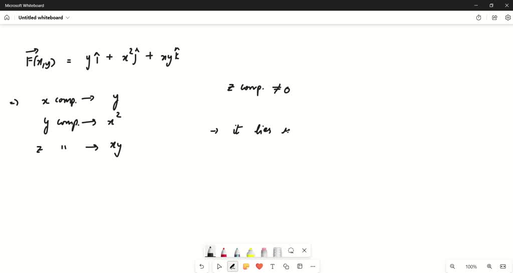 SOLVED:The vector-valued function 𝐅(x, y)=y 𝐢+x^2 𝐣+x y 𝐤 is an example of a vector field in the ...