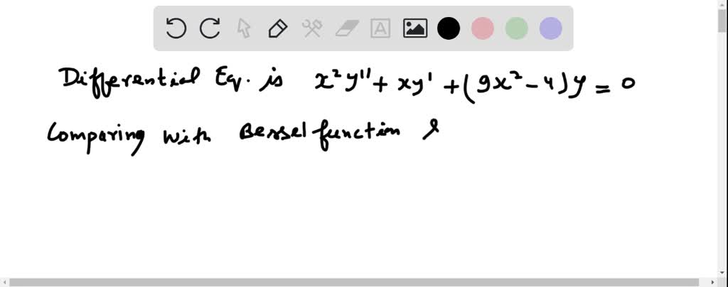 SOLVED:Determine the singular points of the given differential equation. Classify each singular ...